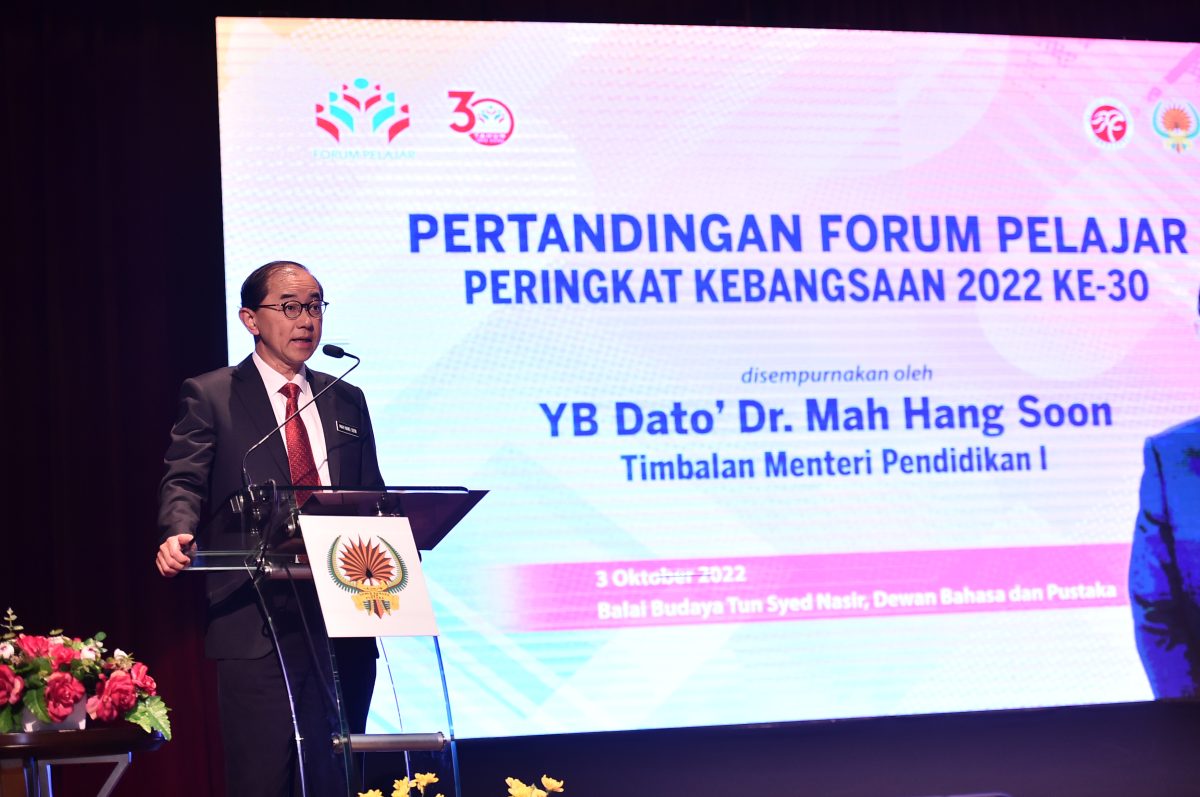 Forum Pelajar Menyuburkan Penguasaan Bahasa Anak Muda Berbangsa Cina ...